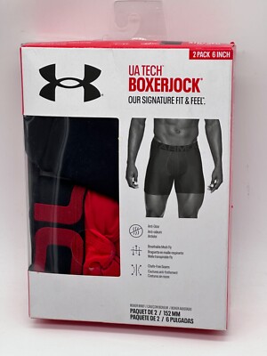 NEW TWO PACK UNDER ARMOUR UA ORIGINAL MENS BOXER JOCK BOXER BRIEF 6 ...