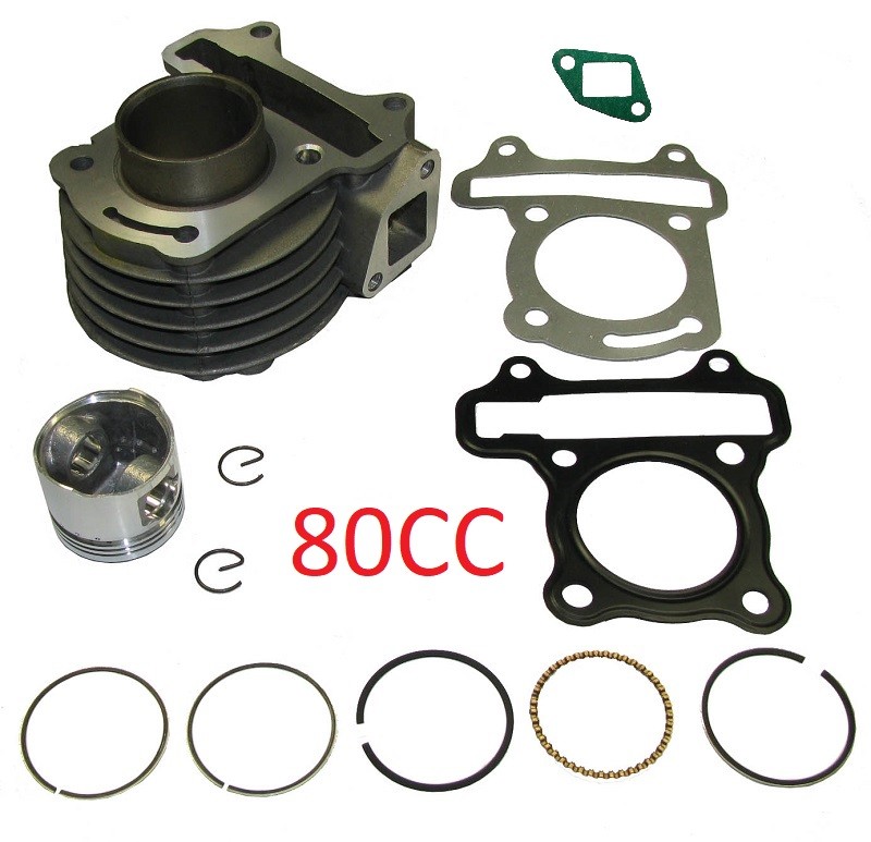 GY6 Scooter Moped 80cc Big Bore Kit with A9 Cam 64mm 69mm Head 139QMB ...