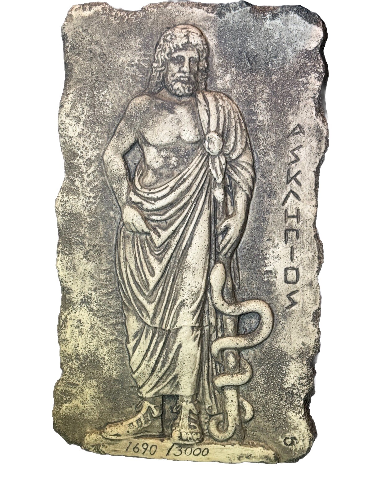 Aesculapius Greek God of Health Stone Wall Hanging Plaque- Rexall Drugs ...