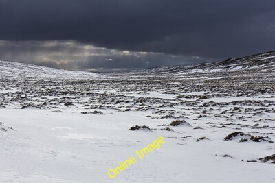Photo 6x4 Above the Allt na Duinish Sgurran Dearg Snow covered moorland ...