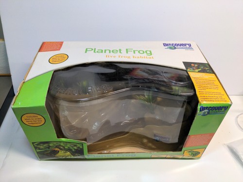 🐸 RARE DISCOVERY CHANNEL Planet Frog Live Habitat TERRARIUM AQUARIUM ...