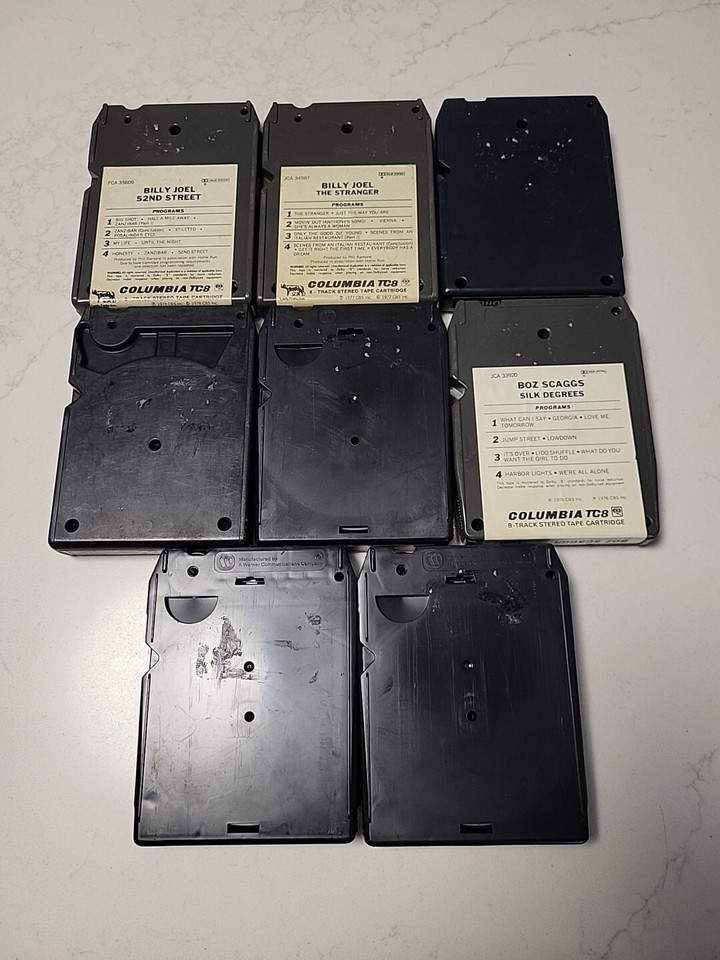 Stereo 8-Track Vintage Cartridges - Lot Of 8 Untested Tapes Mixed ...