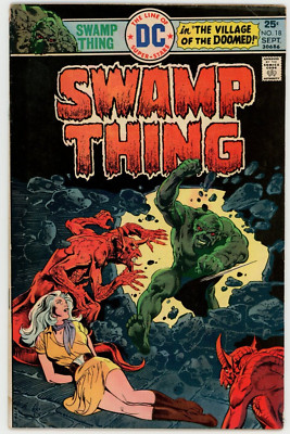 No 18 Swamp Thing DC Comics Village Of The Doomed Nestor Redondo 1975 ...