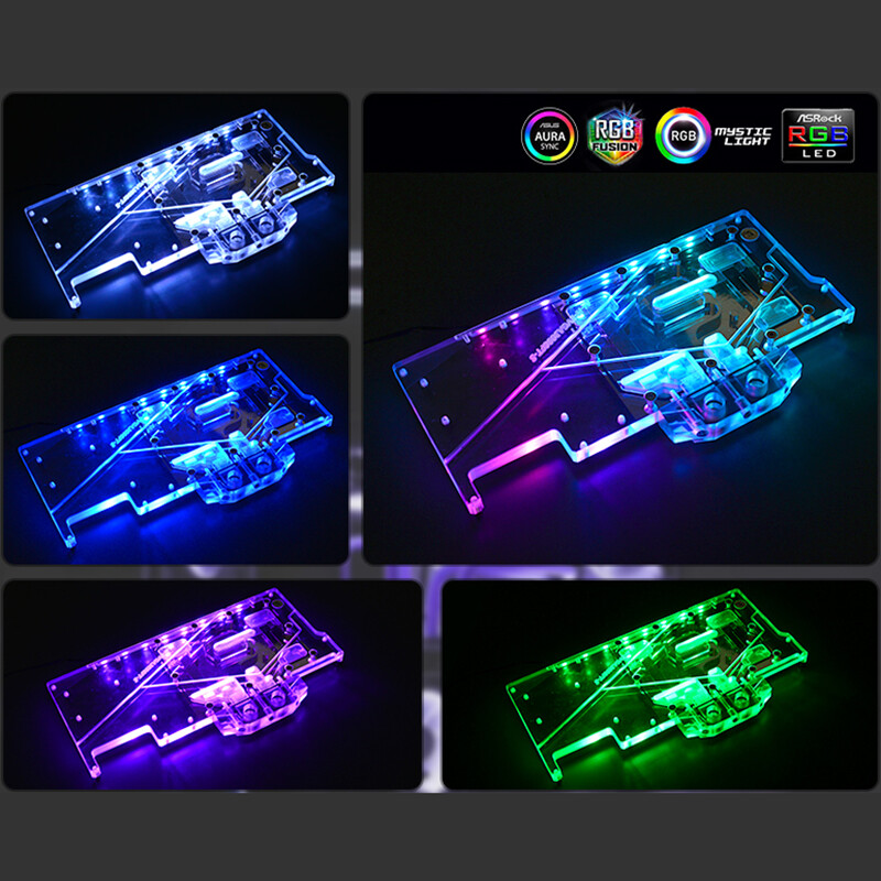 1X For Water Block Full Coverage Graphics Card Water Block 3090 3080 ...
