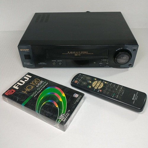SHARP VC-H975U 4-Head Hi-Fi Stereo VCR VHS Player With Remote And Tape ...