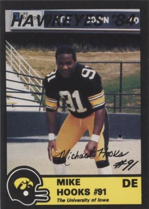 1984 Iowa Hawkeyes Team Issue - Mike Hooks #91 (RC) for sale online | eBay