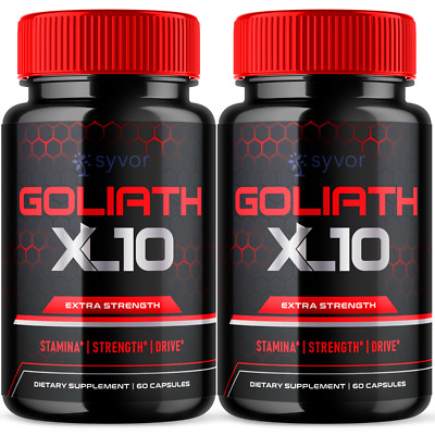 Goliath XL10 Pills For Men Advanced Vitality Support Supplement 120 ...