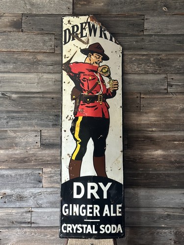 Vintage Drewry’s Soda Sign Advertising Drewry’s Dry Ginger Ale | eBay
