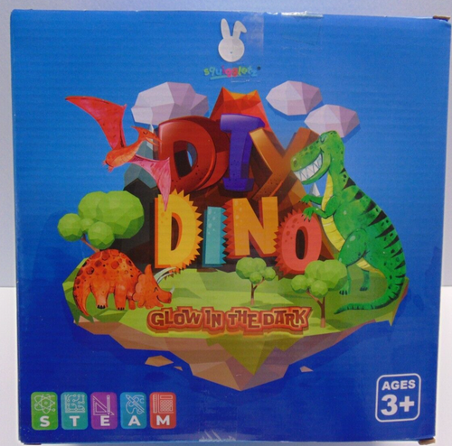 Pomkinz DIY Dino Glow in The Dark Dinosaur Take-Apart Construction Toy ...