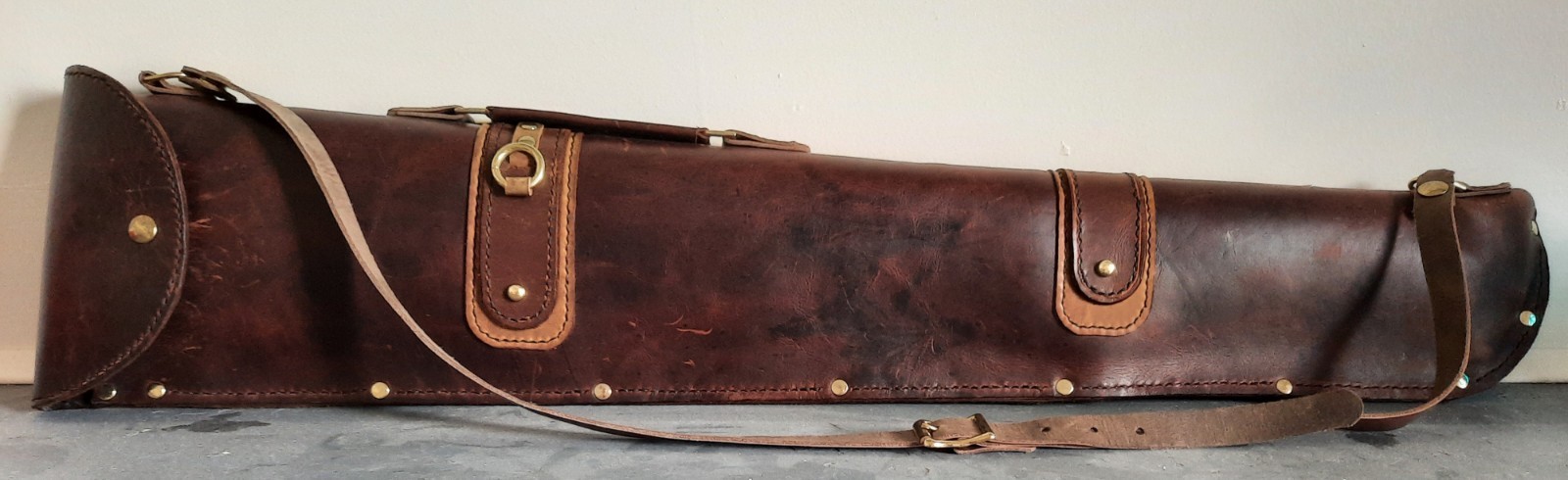 McDermott G1001 and E-L6 Pool Billiard Cues w/ Custom Leather Rifle ...