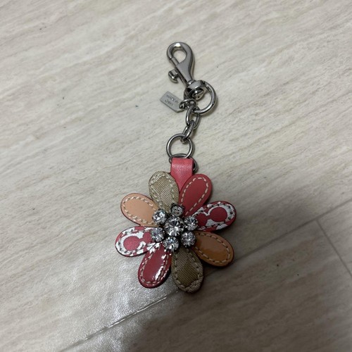 COACH Coach Keychain Bag Charm Flower | eBay