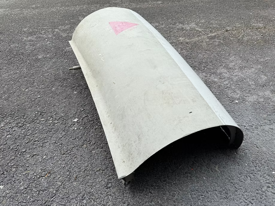 RAF Wyton English Electric Canberra wing tip fuel tank label cut | eBay UK