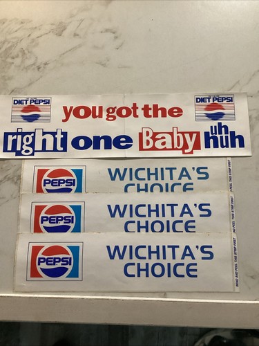 Lot Of 46 Vtg Pepsi Bumper Stickers Decals & Misc. | eBay