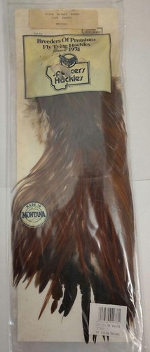 Spencer Saddle Hackle #1 Brown Fly Material + Hackle Guard | eBay