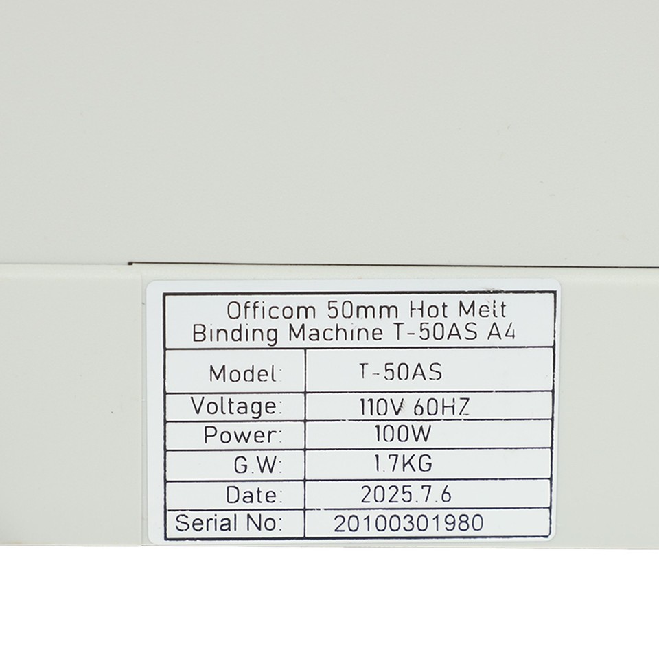 Thermal Binding Machine, 110V Hot Glue Binding Machine A4 Document Heat ...