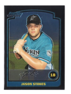Baseball Card - 2003 Jason Stokes 163 - Florida Marlins Bowman Chrome ...
