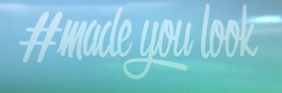 Made You Look sticker racing Honda JDM Funny drift window decal break ...