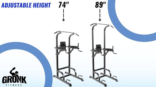 Gronk Fitness Adjustable Vertical Knee Raise with Dip Station | eBay