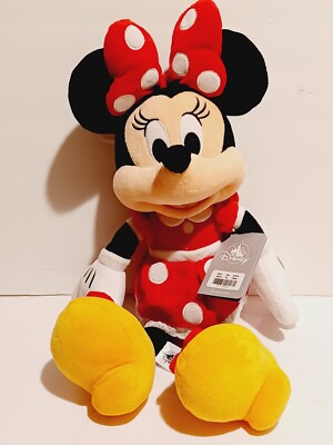 Disney Minnie Mouse Red Plush Toy 19" Authentic Disney Store Soft Doll ...
