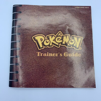 Pokemon Trainers Guide Yellow Version - Gameboy Manual Only | eBay