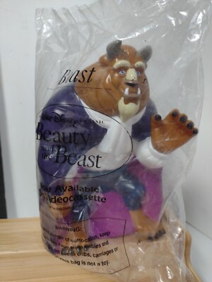 SEALED 1992 Walt Disney Beauty The Beast BEAST Cake Topper Vinyl ...
