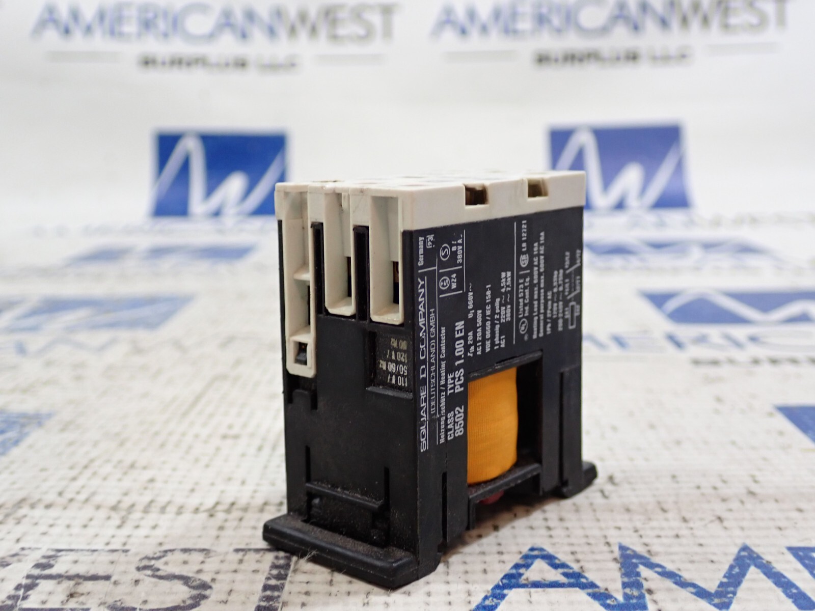 Square D 8502 PCS 1.00EN 20 Amp 600 Volt Heating Contactor W/ 110/120 ...