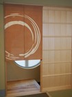 Kyoto Enso Maru Pattern Noren Door curtain Roketsu dye Naturalpink ...