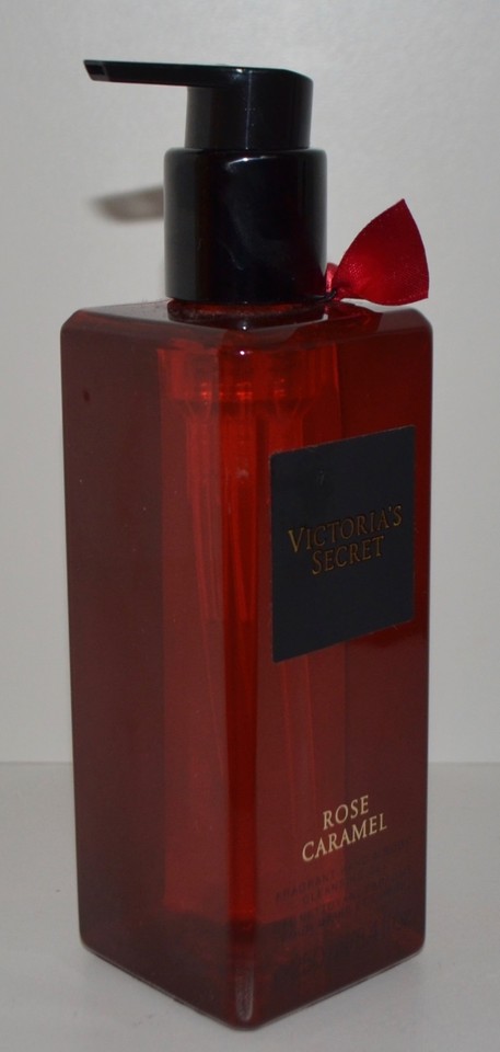 NEW VICTORIA'S SECRET ROSE CARAMEL FRAGRANT HAND BODY CLEANSING GEL ...