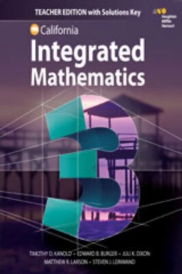 HMH California Integrated Mathematics 3 Teacher Edition with Solutions ...