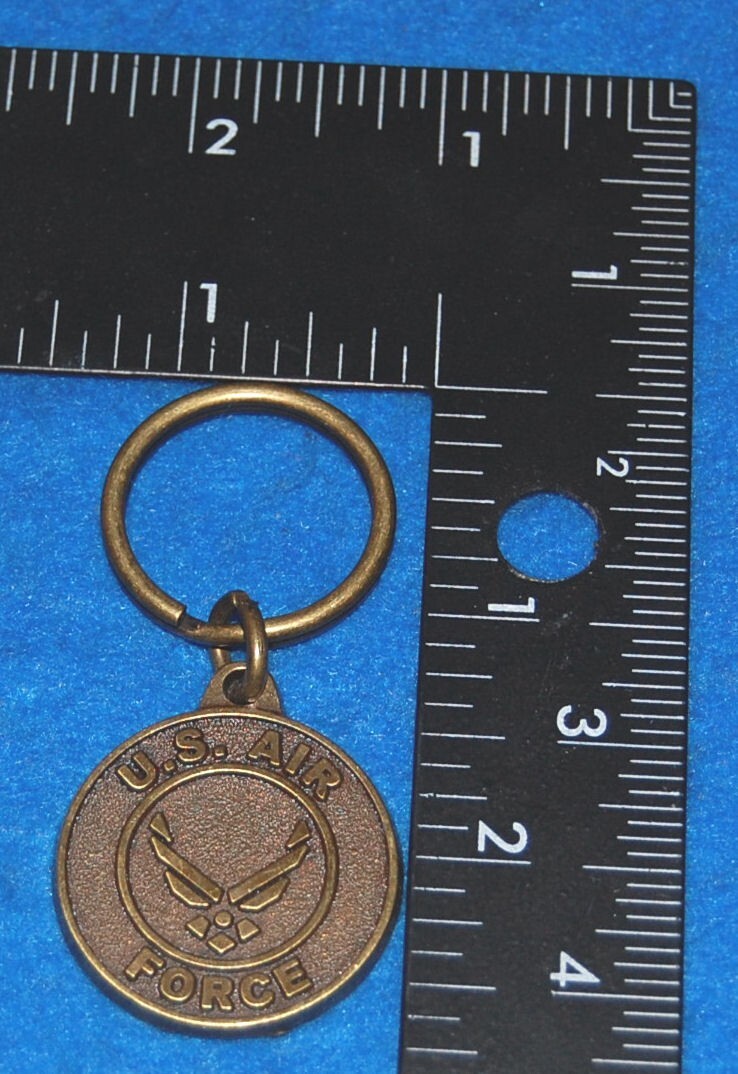 US Air Force Keychain (Key Chain, Pendant), Heavy Brass, New | eBay