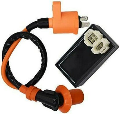 High Output Ignition Coil & CDI Module (Ignitor) Set for 50cc to 150cc ...