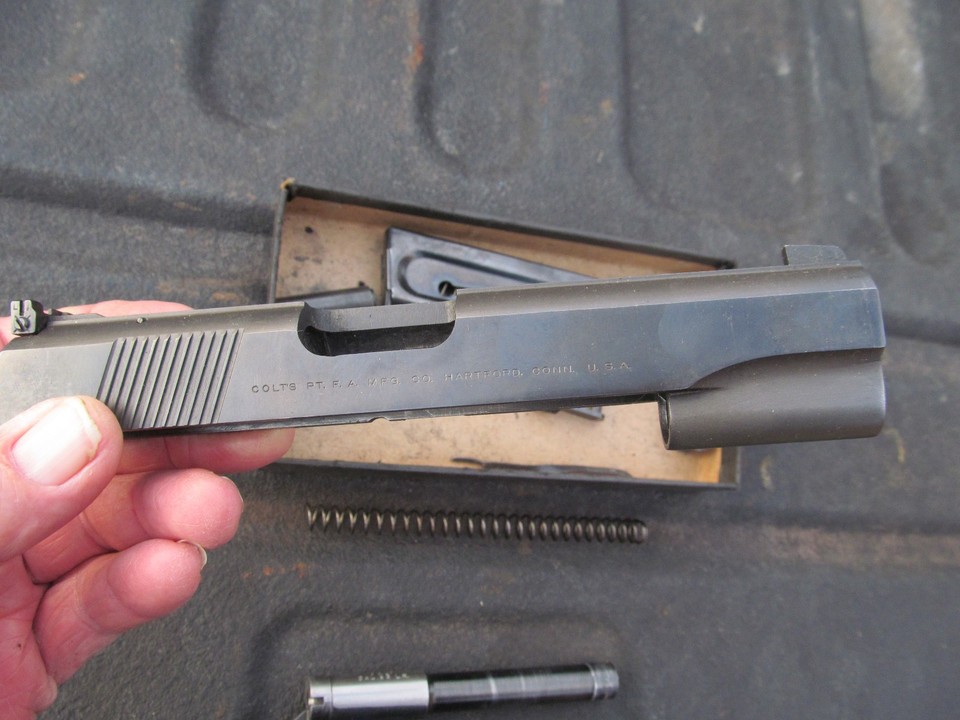 Vintage Colt 1911 Ace Conversion Kit .22 LR Wood Grain Box | eBay