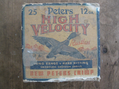 Vintage Peters High Velocity 12 Gauge Shotgun Shell Box (Empty) | eBay