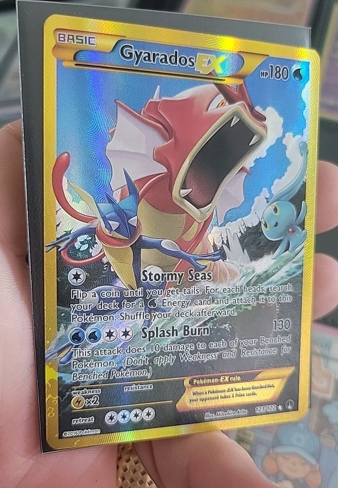 Gyarados EX 123/122 XY Breakpoint Secret Rare Full Art Pokemon Card NM ...