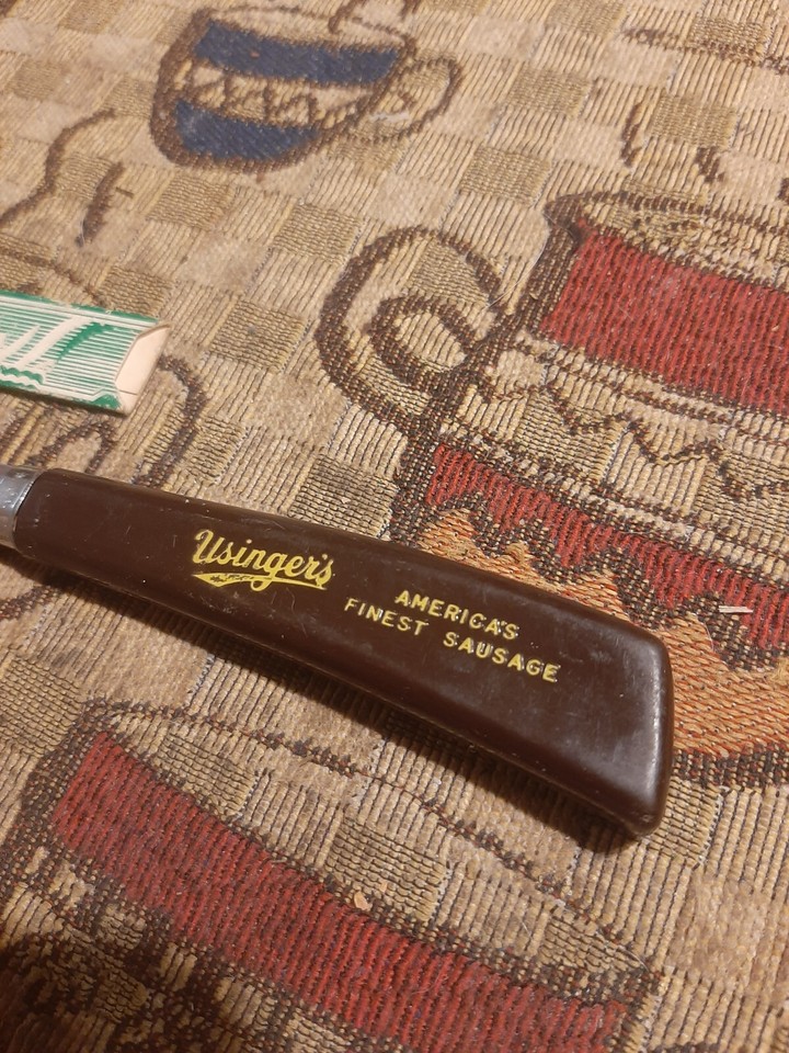 Valier Advertising Steak Knife Vintage usingers finest sausage | eBay