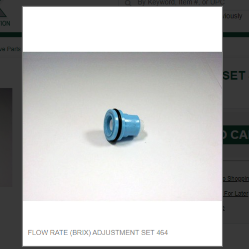 FLOW RATE (BRIX) ADJUSTMENT SET 464 # 642-00 | eBay