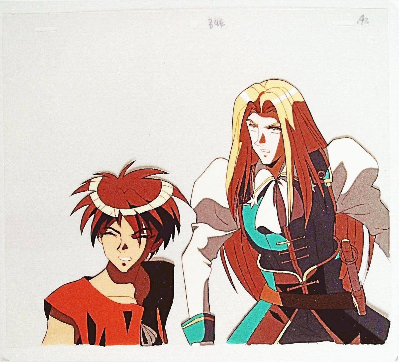 THE VISION OF ESCAFLOWNE VAN FANEL / ALLEN SCHEZAR ANIME PRODUCTION CEL ...