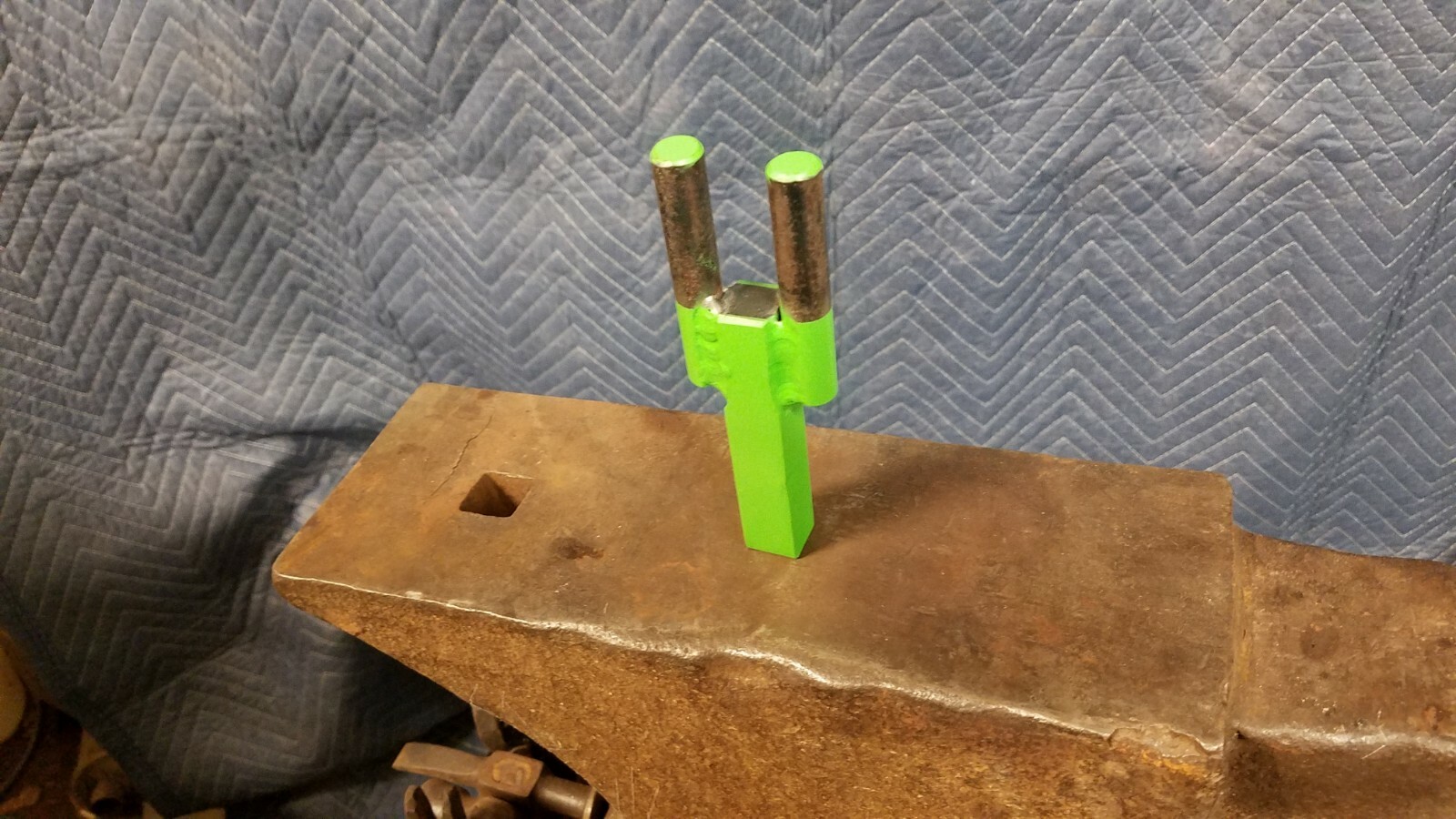 Blacksmith Hardy Anvil Tool 3/4" hardy Turning Bending Forge Scrolling ...