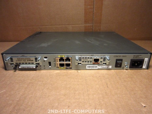 CISCO 1841 CISCO1841 Modular Router 2 x 10/100Mbps LAN Ports INCL 1X ...