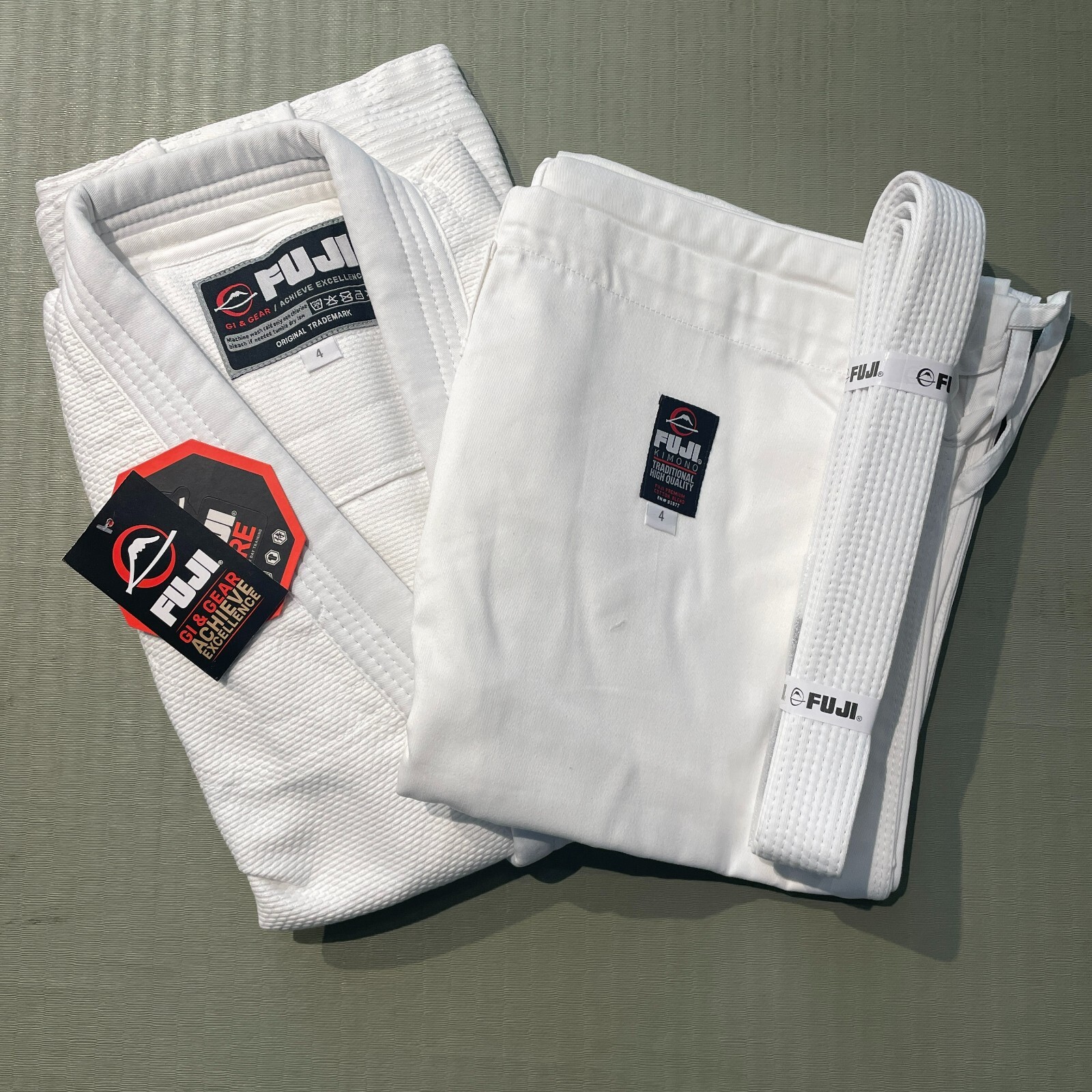 Fuji Judo Gi White Adult and Kids Unisex Includes Judo Belt Judo BJJ ...