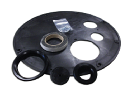 3 hole Sump pump 21" Basin Cover Heavy Duty Submersible Sewage Lid w ...