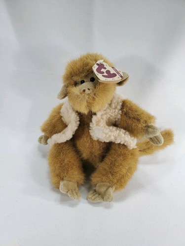 TY Morgan Monkey Jointed Plush Stuffed Animal Toy Boys Girl w/ Brown ...