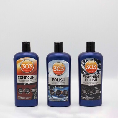 303 3 Step Polish Kit - Compound, Polish & Finishing Polish | eBay