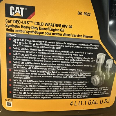 CAT DEO-ULS Cold Weather 0W-40 Synthetic Heavy Duty Engine Oil | eBay