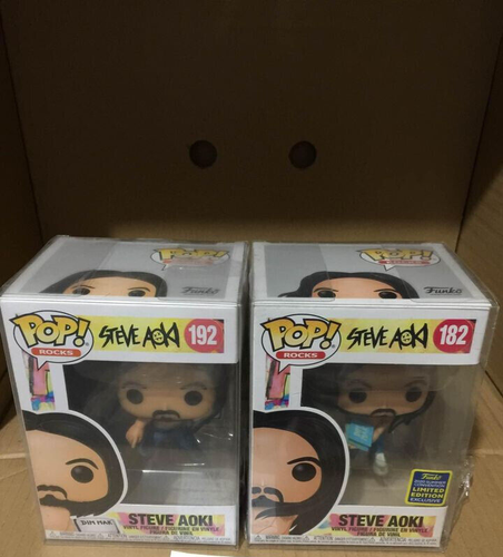 Funko pop vinyl steve aoki dj music convention exclusive set of 2 ...