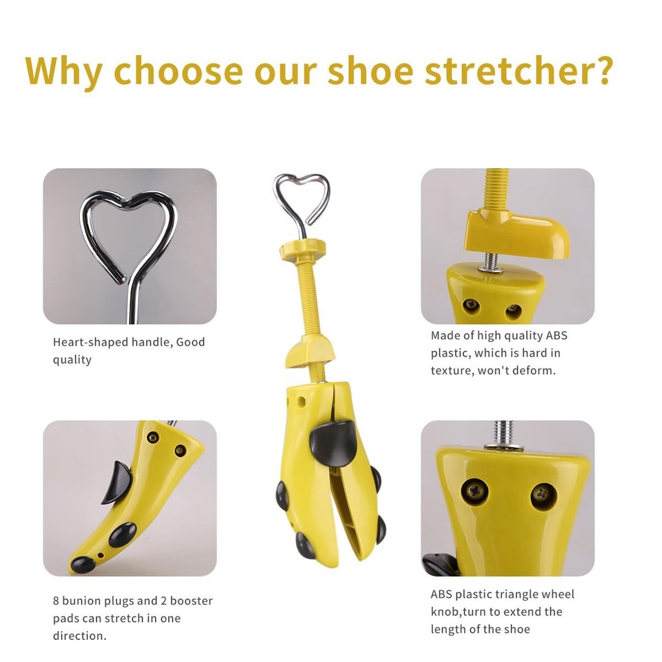 Shoe Stretcher Women Men, 4-way Adjustable Shoe Stretchers to Stretch ...