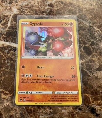 POKEMON SWSH VIVID VOLTAGE ZYGARDE 093/185 RARE HOLO REVERSE MINT/NM | eBay