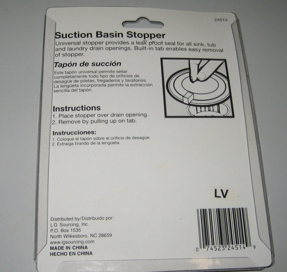 Rubber Suction Basin Stopper Bathroom Tub Laundry Basin Sink | eBay