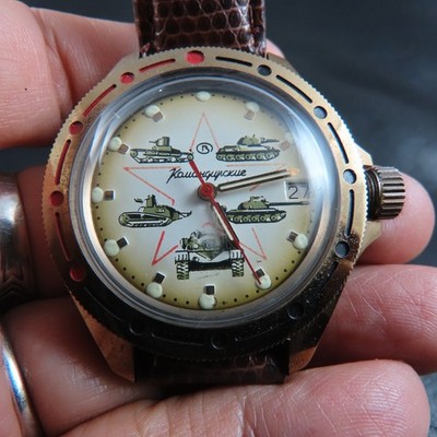 CCCP USSR Army Military Tank Manual Winding Men Watch | eBay