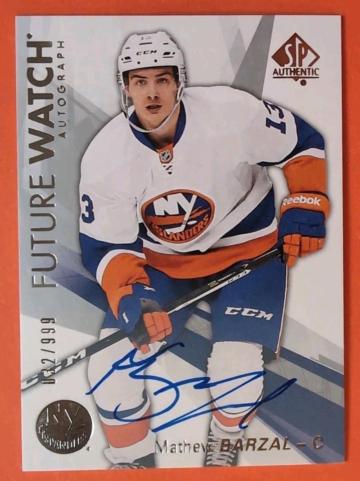 ANTHONY BEAUVILLIER FUTURE WATCH 2016-17 SP AUTHENTIC /999 ROOKIE ...
